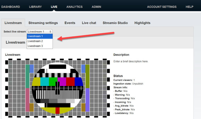 New add-on feature: Multiple Livestreams - Streamio